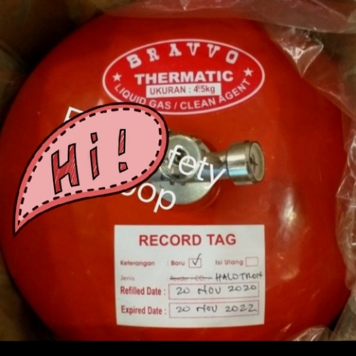 Jual Apar Thermatic Af11/Hatrone Clean Agent Liquid Gas Bersih 3 Kg ...