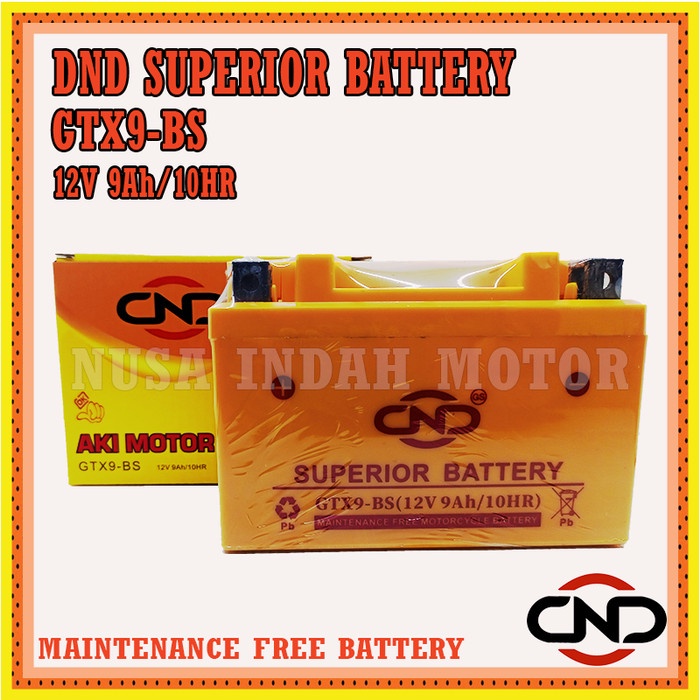 Jual Aki Ninja 250 GTX9-BS DND | Shopee Indonesia