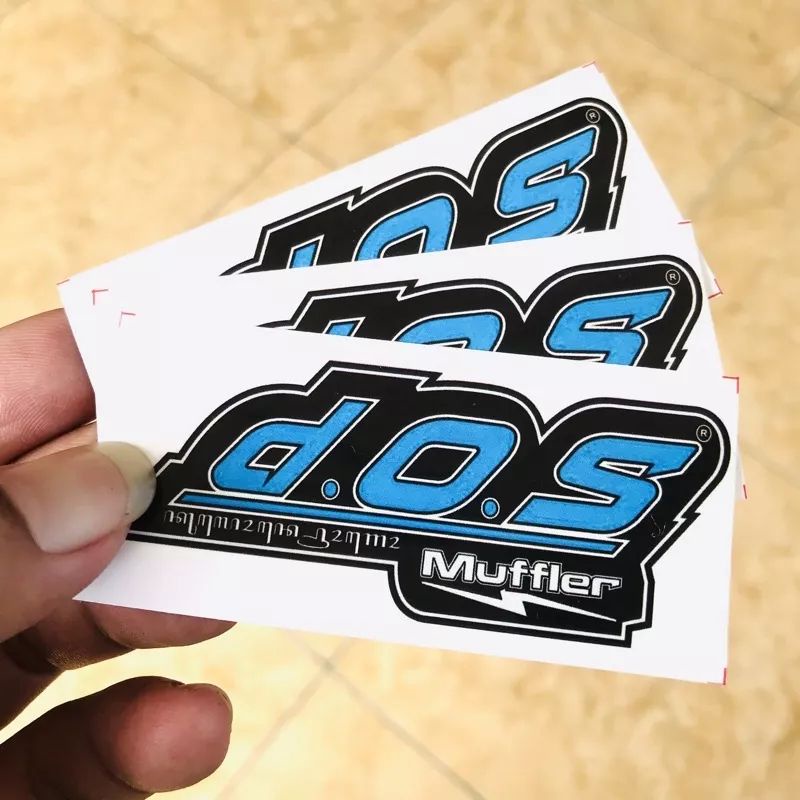 Jual Stiker DOS stiker logo knalpot DOS stiker anti air DOS | Shopee ...