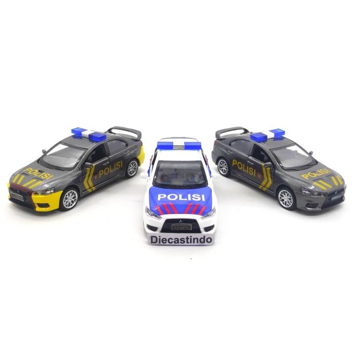 Jual Diecast Mobil 1:41 Mitsubishi Lancer Evolution X Cstm Polisi ...