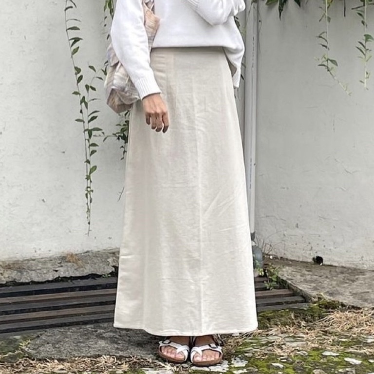 Jual STOK TERBATAS!. Reia Korean Skirt | Rok Linen | Korean Style | Rok ...