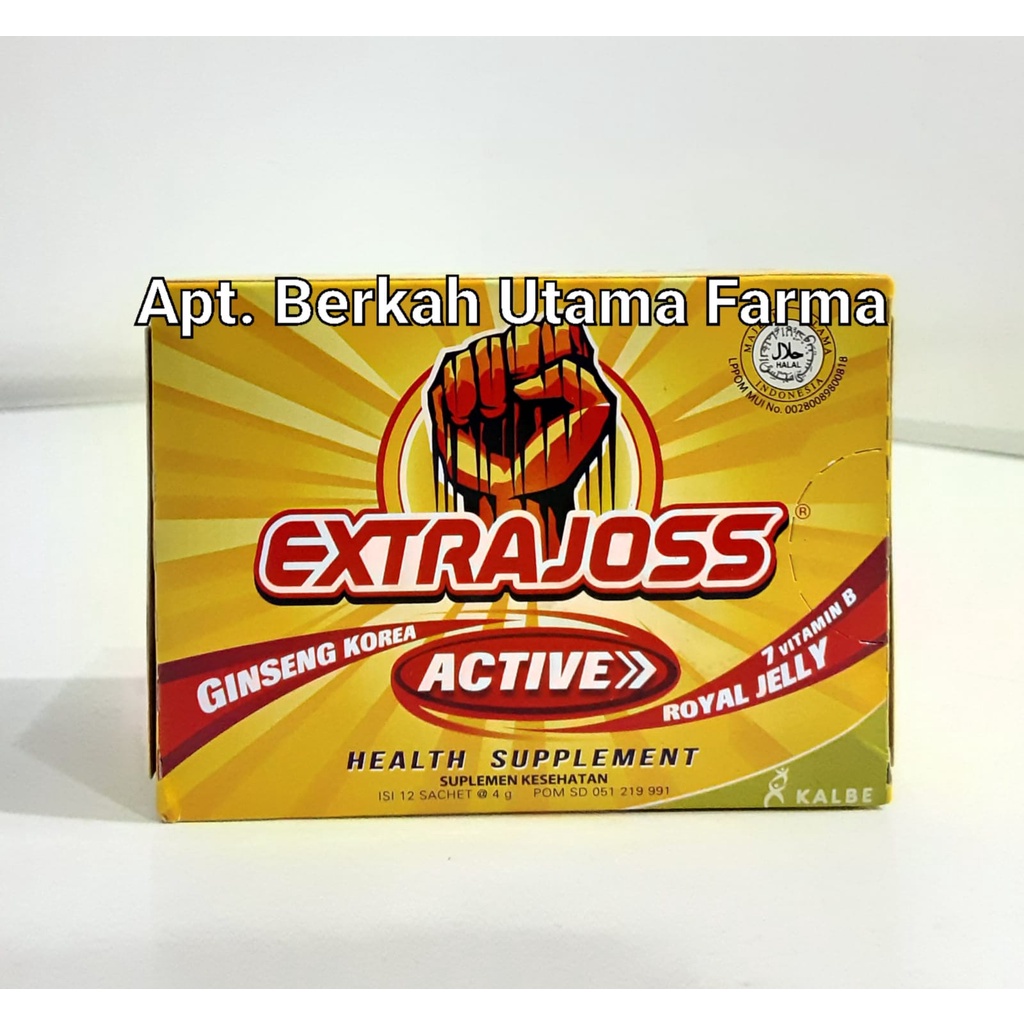 Jual Extra joss ACTIVE box isi 12 sachet | Shopee Indonesia
