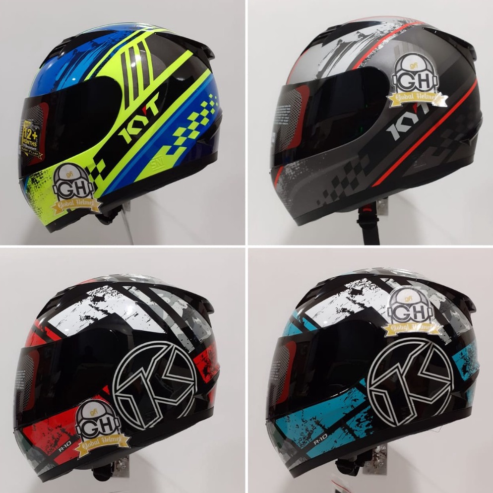 Jual Big Sale!.. HELM KYT R10 SERIES #3 & #4 ALL VARIANT R-10 KYT R-10 ...