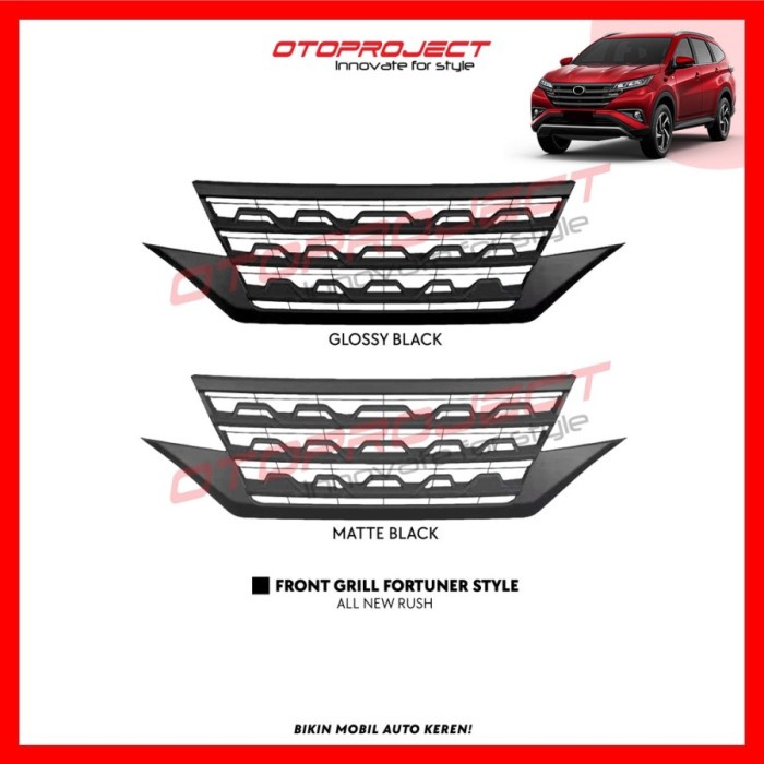 Jual Front Grill Mobil All New Rush 2018 New Fortuner Style Otoproject ...