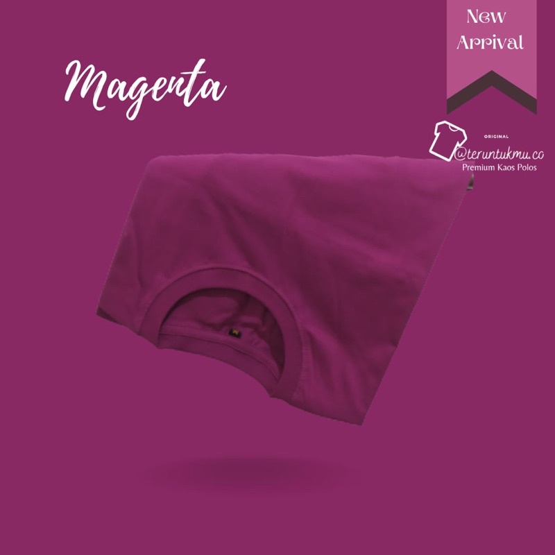 Jual Kaos Polos Magenta Lengan Pendek | Shopee Indonesia