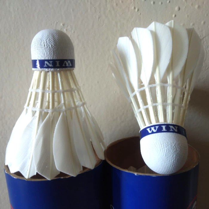 Jual Shuttlecock Win Biru Bulu Tebal Kok Bulutangkis Terbaik | Shopee ...