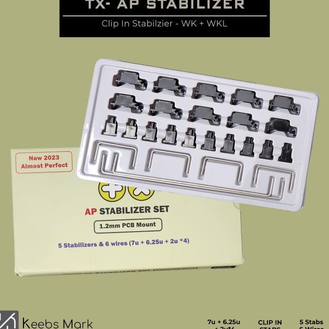 Jual TX - AP (Almost Perfect) Clip in Stabilizer Mechanical Keyboard ...