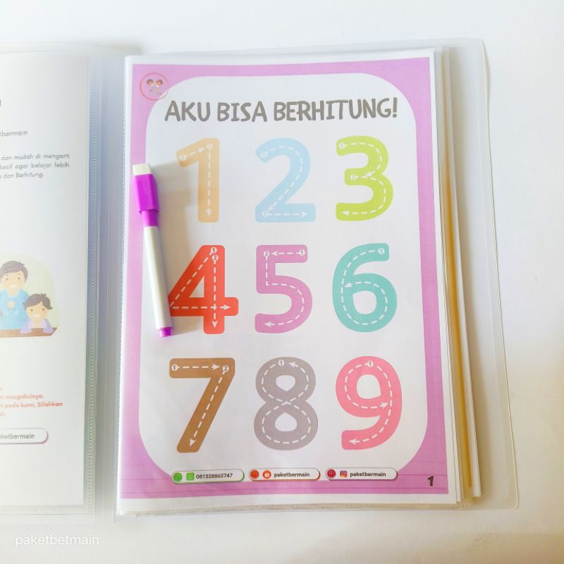 Jual Worksheet tracing Angka dan berhitung, Tracing angka, Worksheet ...