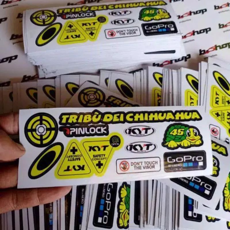 Jual STICKER VISOR HELM MOTOR Stiker Flat Visor | Shopee Indonesia