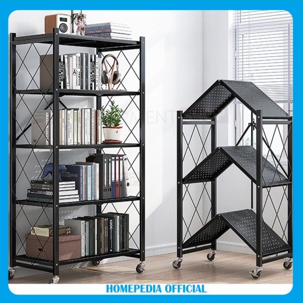 Jual Rak Lipat Susun Besi Serbaguna Rak Troli Susun Lipat Stainless ...