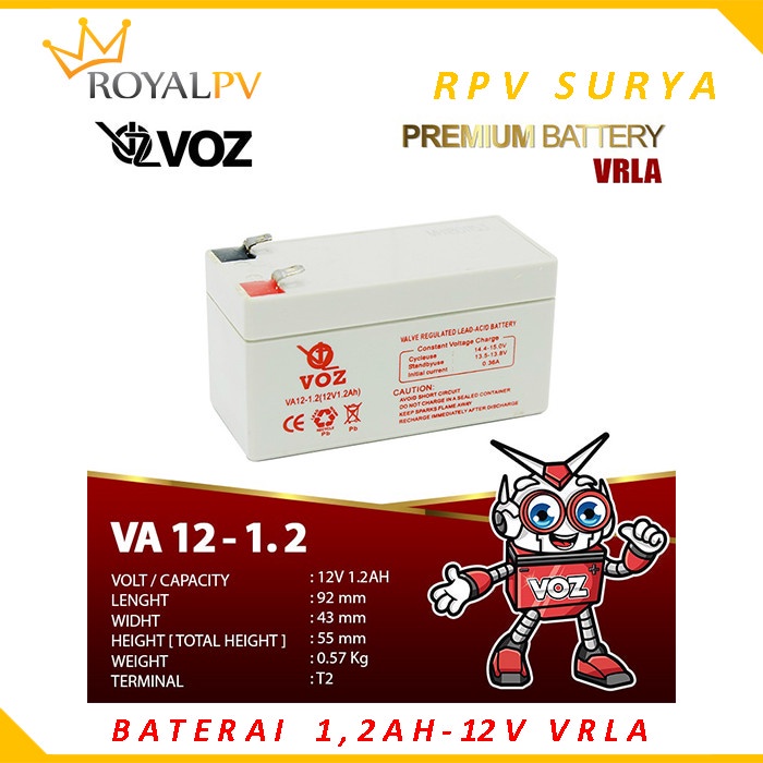 Jual Aki Baterai Ups 12V 1,2Ah Battery Acu 12V 1,2Ah | Shopee Indonesia