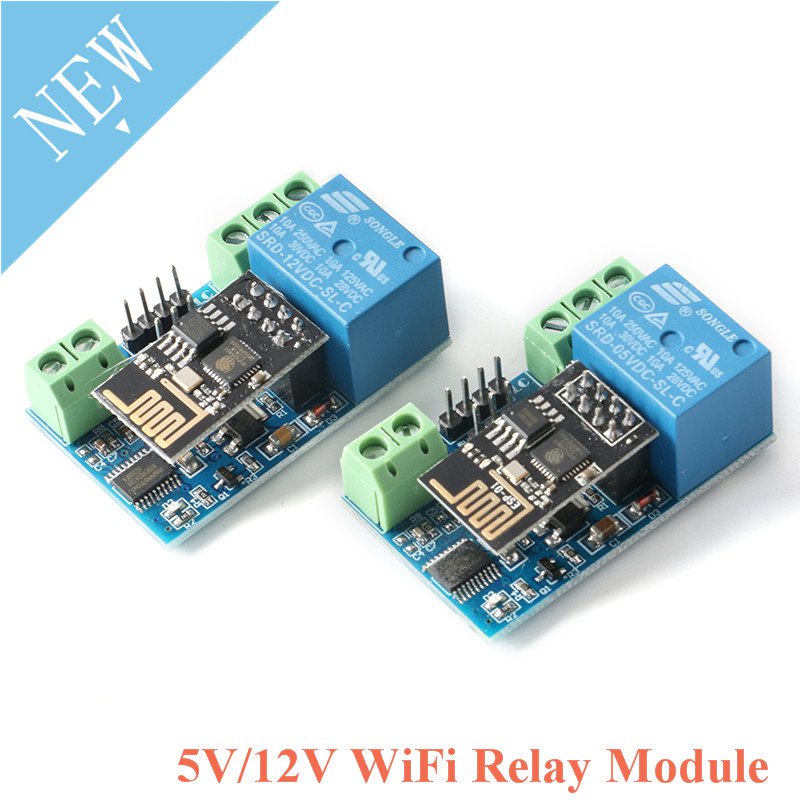Jual ESP8266 ESP-01 5V 12V 1 WAY WiFi Relay Module Things Smart Home ...