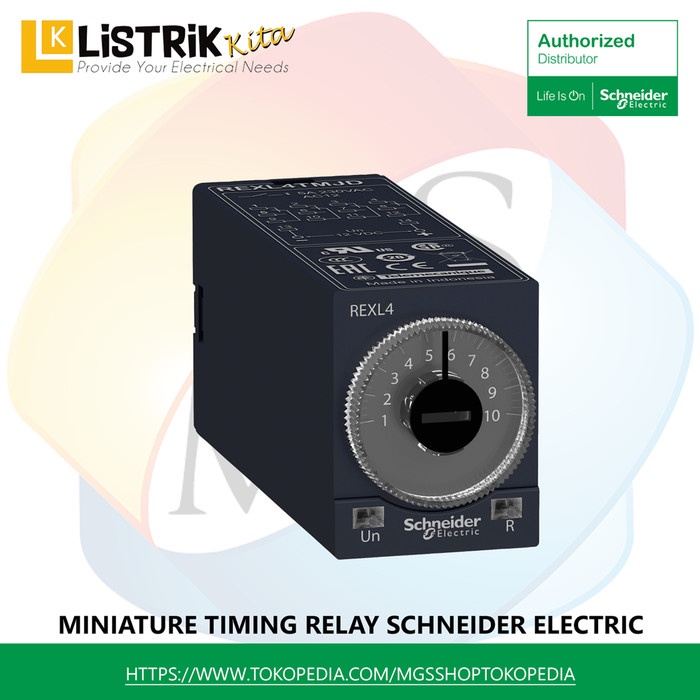 Jual Battom- Schneider Mini Plug Timer - Rexl4Tmp7 | Shopee Indonesia