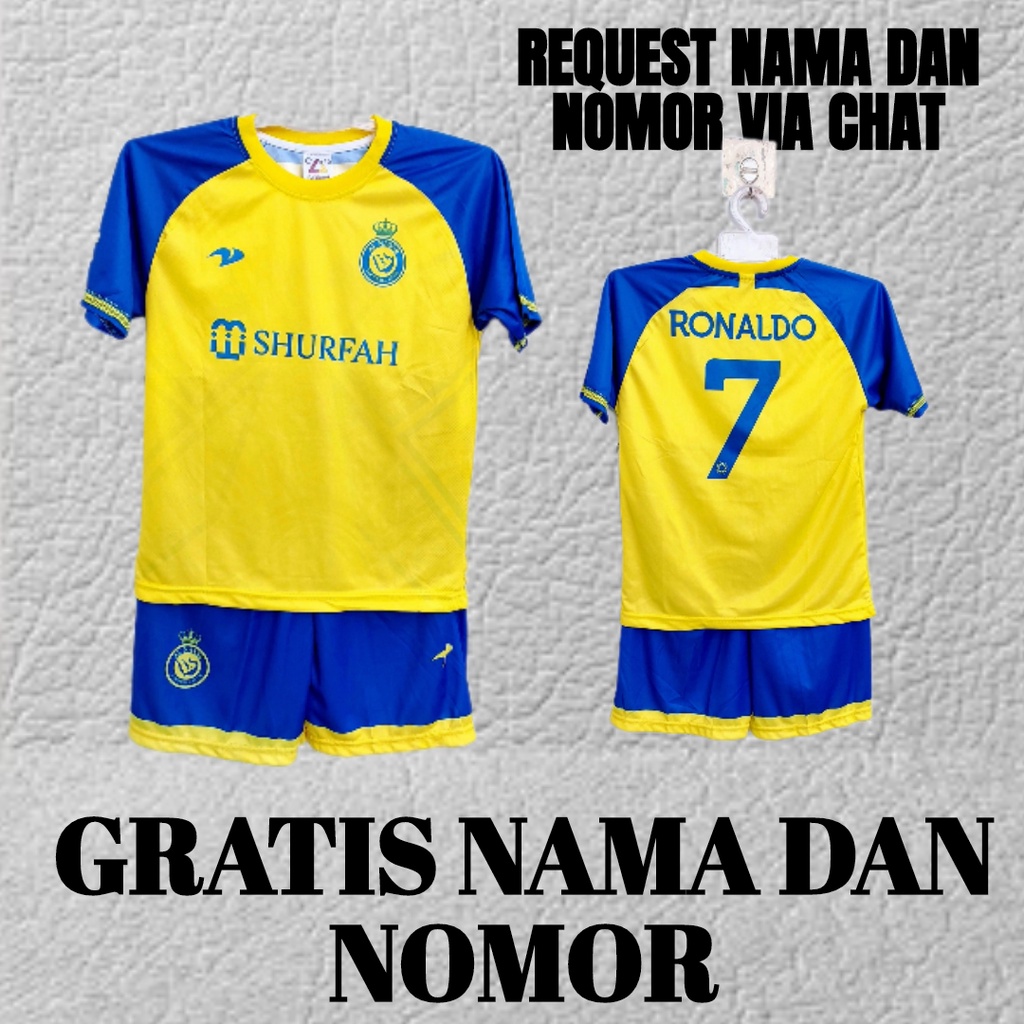 Jual jersey timnas al nassr shurfah/jersey ronaldo al nasssr printing ...