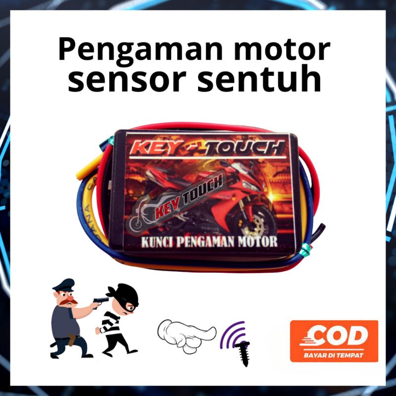 Jual pengaman motor sensor sentuh jari | Shopee Indonesia