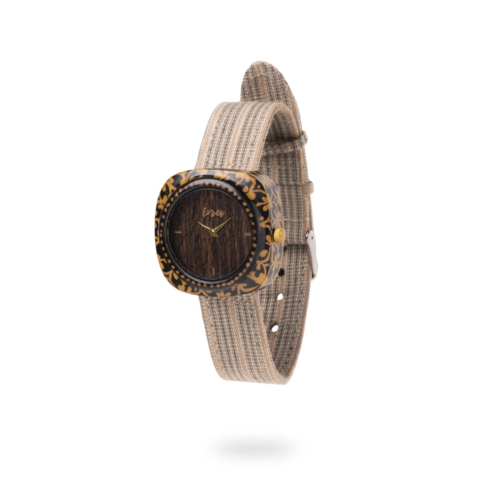 Jual INA Watch Jam Tangan Kayu Gandrung Batik | Shopee Indonesia