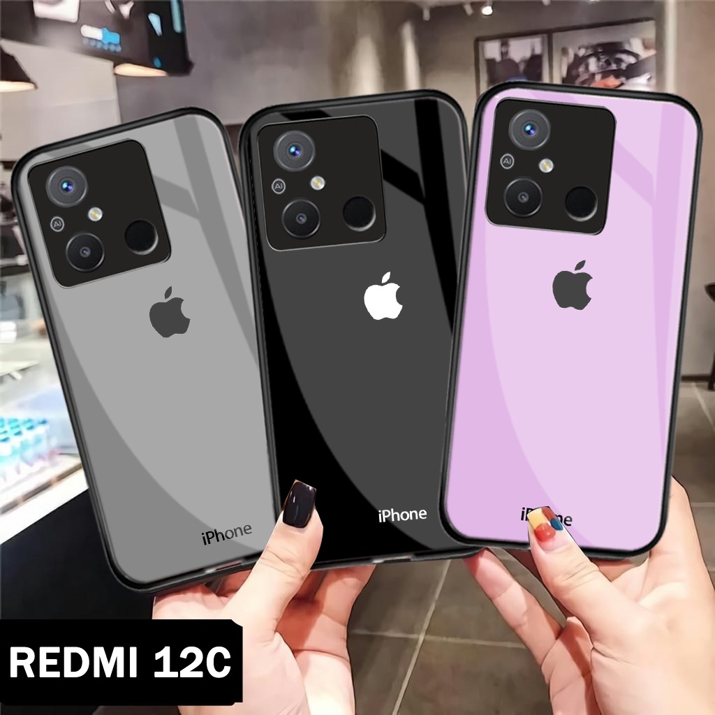 Jual Softcase Glass Kaca Xiaomi Redmi 13c Redmi 12c Terbaru [m154] Case
