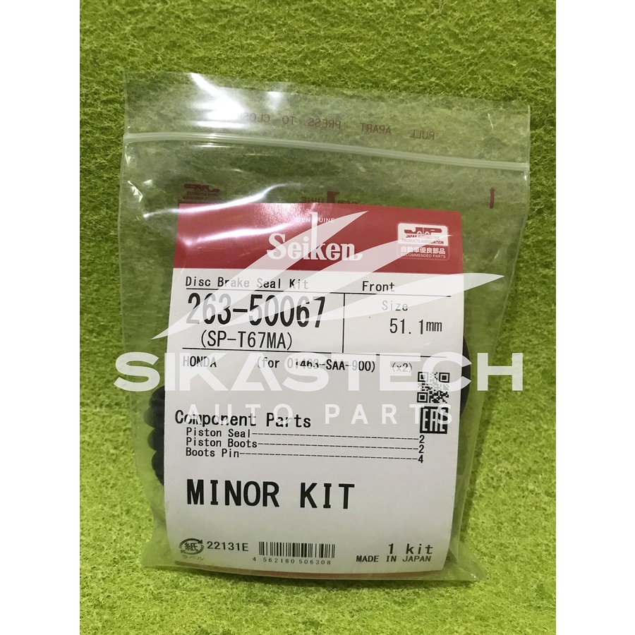 Jual 01463-SAA-900 SET FRONT DISC BRAKE CYLINDER CALIPER BOOT REPAIR ...