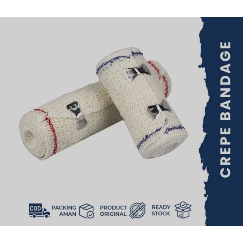 Jual crepe bandage, perban elastis, perban p3k, perban luka | Shopee ...
