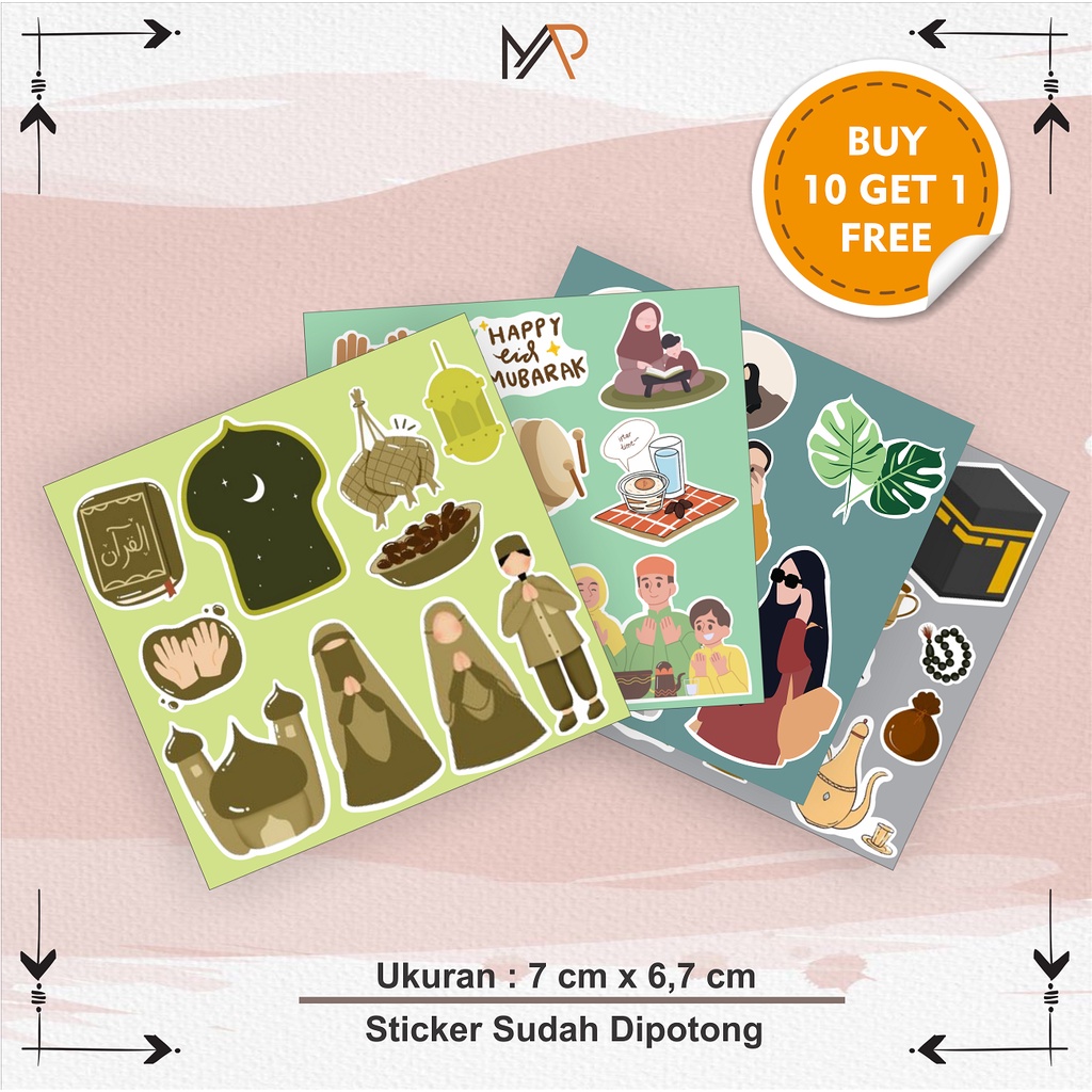 Jual Stiker Aesthetic Tema Muslim | Stiker Anti Air | Stiker Tumblr ...