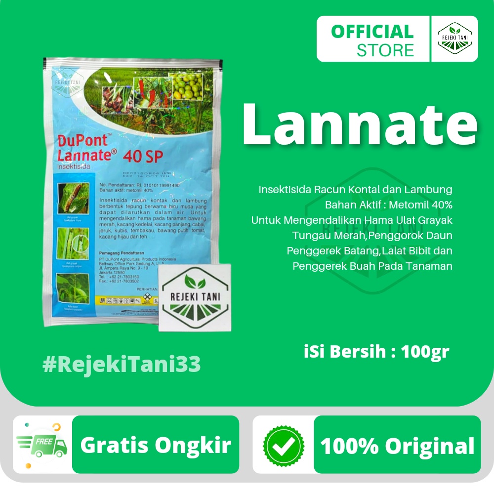 Jual Insektisida Dupont LANNATE 40SP 100gr LANET Racun Kontak dan ...