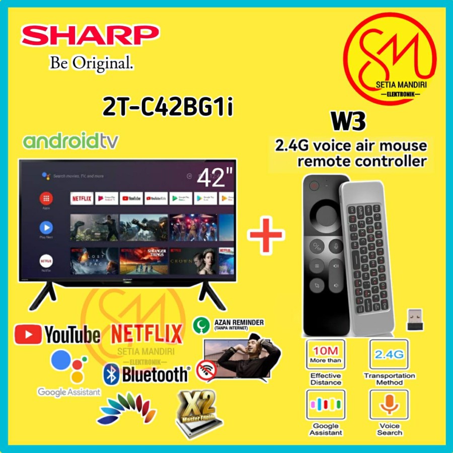Jual SHARP 2T-C42BG1i Smart Android TV LED 42 Inch Full HD Digital ...