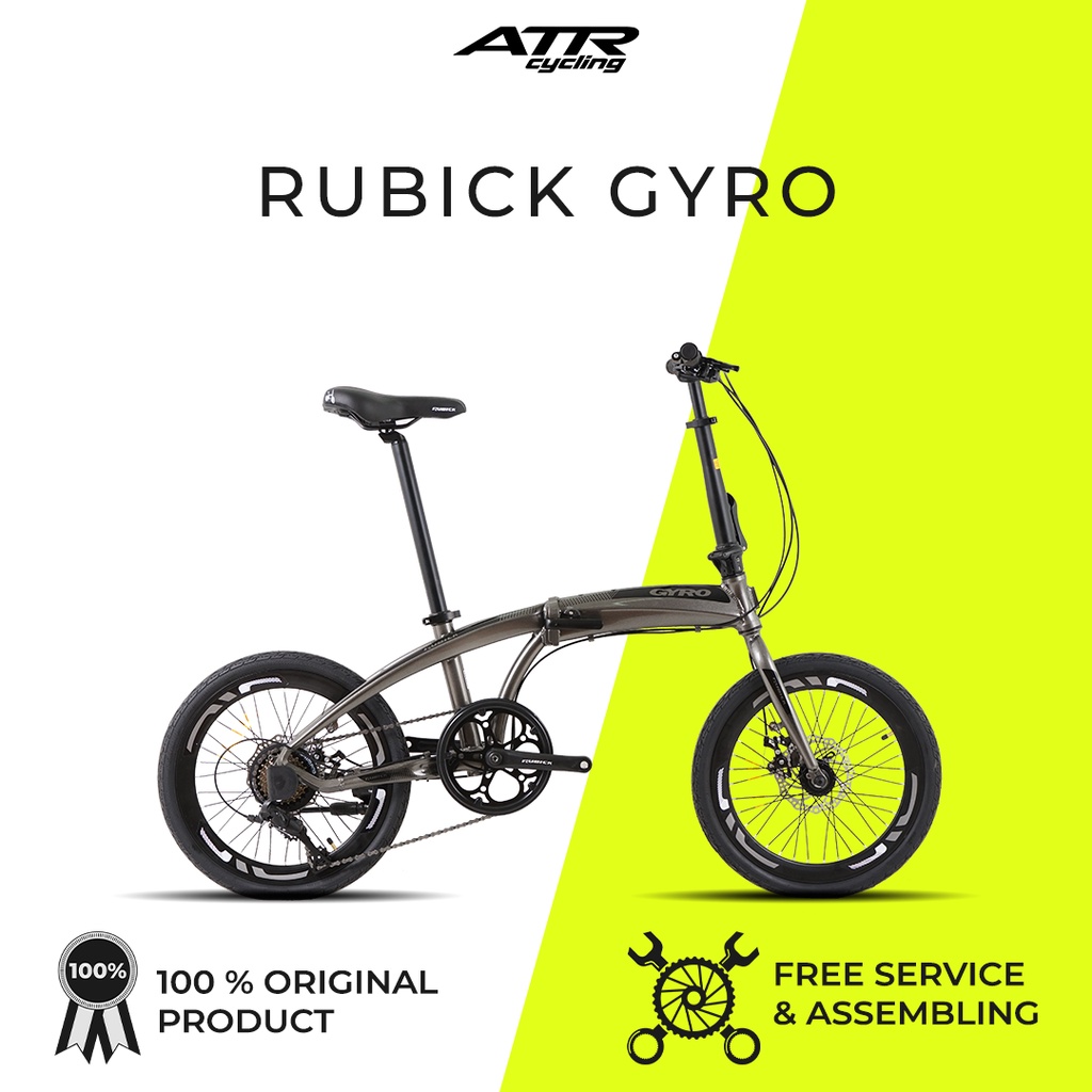 Jual Sepeda Lipat Folding Bike RUBICK GYRO 20-08SP (20) GY | Shopee ...