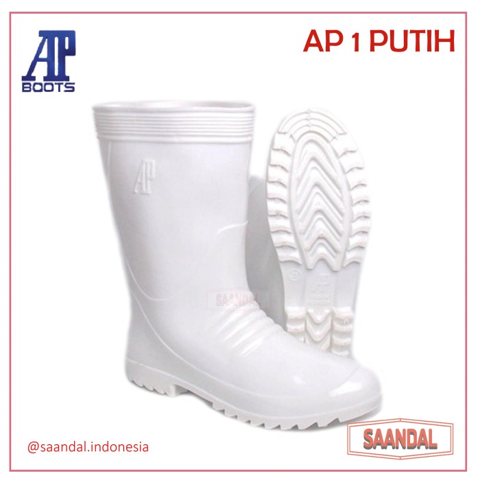 Jual Sepatu Boots Putih Pendek AP 1 APD Safety Sepatu Proyek -120B ...