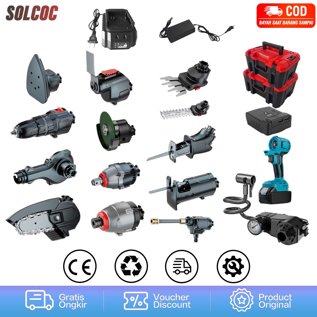Jual Brushless Oscillating Multi-Tool Electric Universal Tool Set Water ...