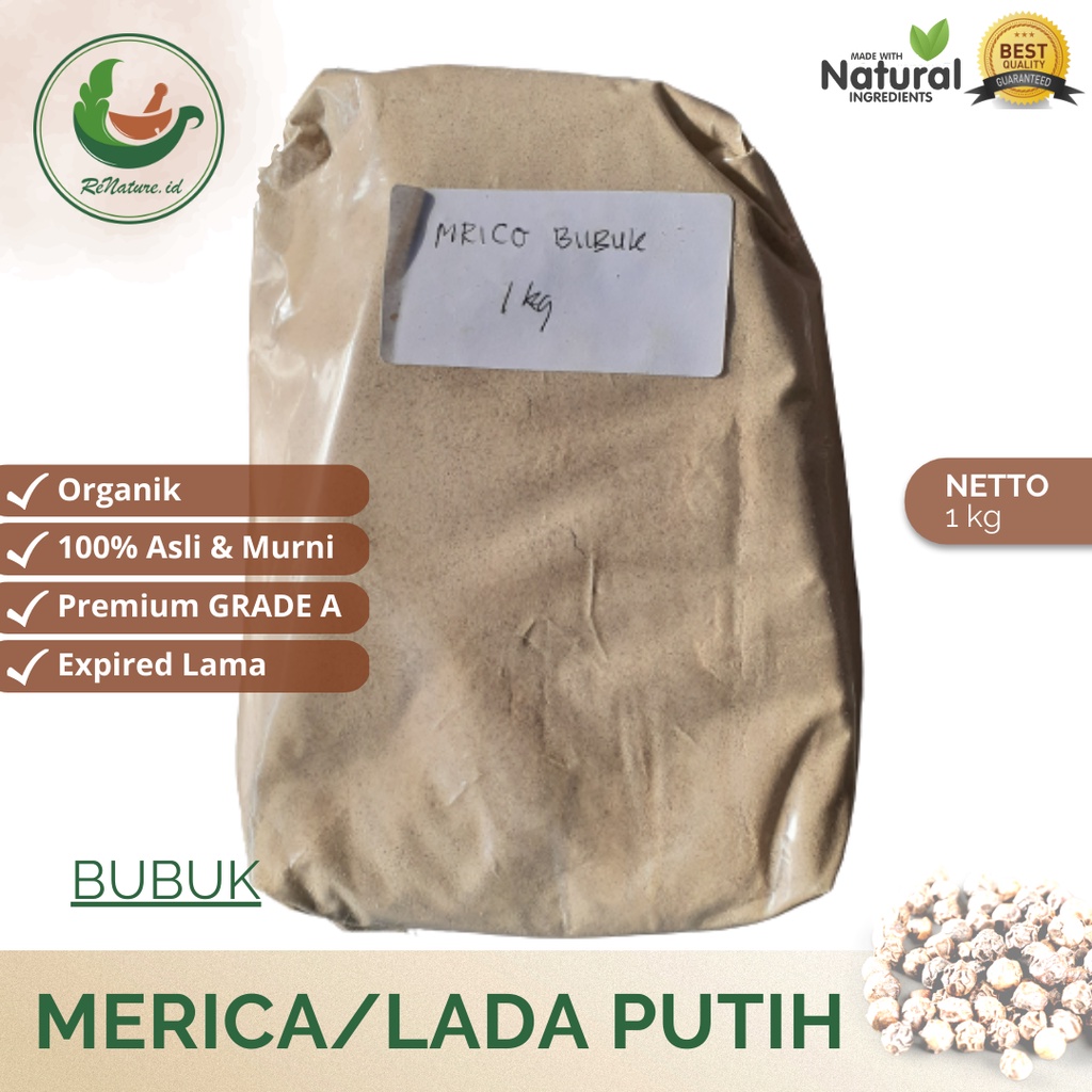 Jual BUBUK MERICA 1 KG RENATUREID / LADA PUTIH HALUS ORIGINAL | Shopee ...