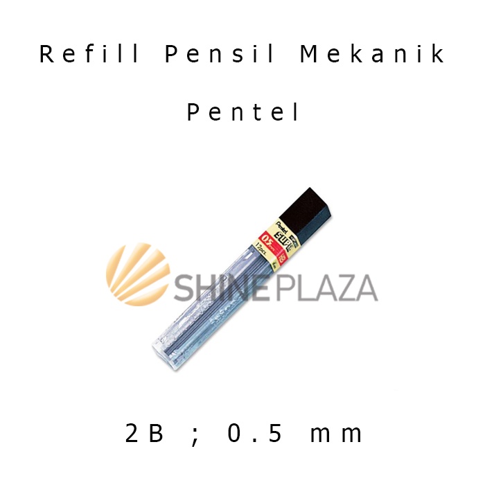 Jual Refill Isi Pensil Mekanik Pentel 2B 0.5mm - Mechanical Pencil Lead ...