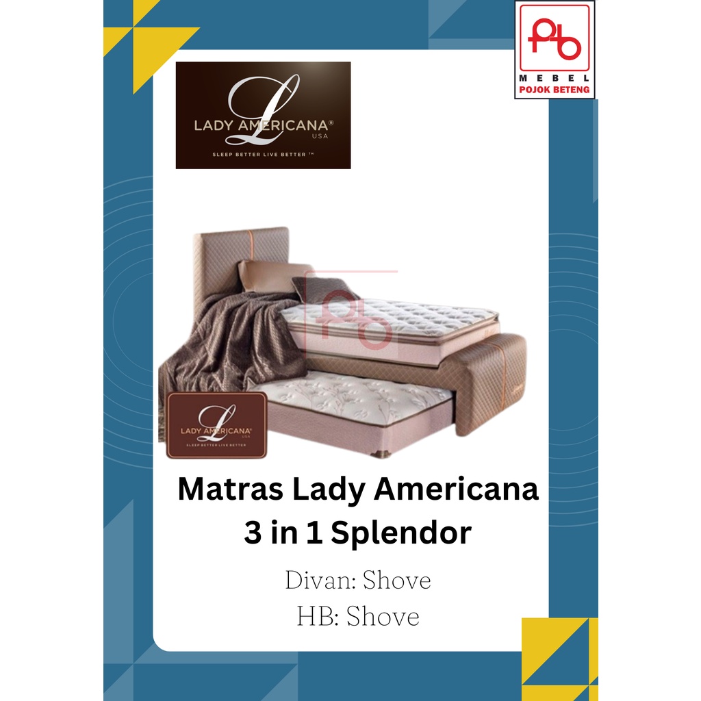 Jual TERBARU!!! Springbed Lady Americana 3 in 1 Splendor | Shopee Indonesia