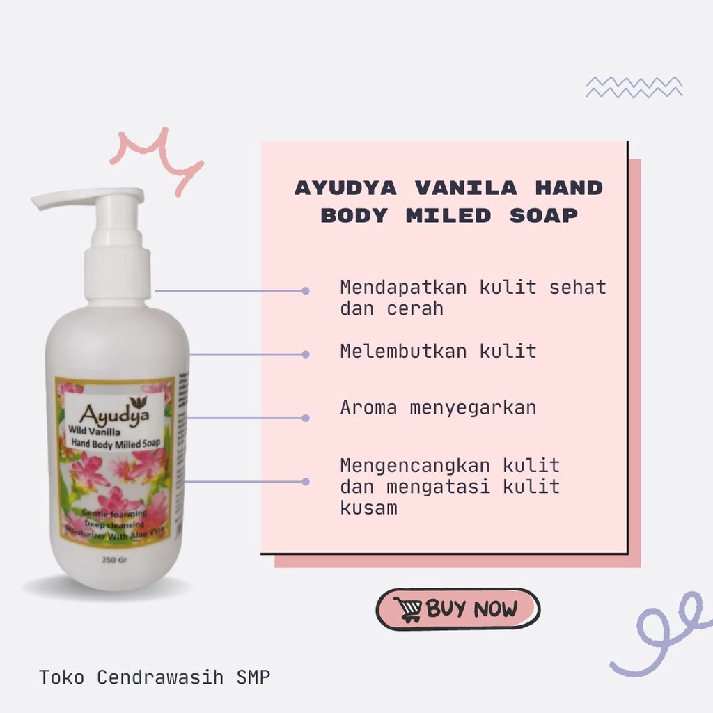 Jual Ayudya Vanila Hand Body Milled Soap 250ml | Shopee Indonesia