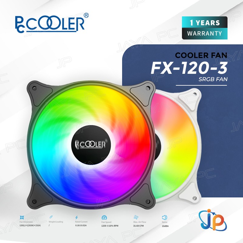 Jual PCCOOLER Cooler Fan Case FX-120-3 SRGB - Fan Casing 12cm | Shopee ...