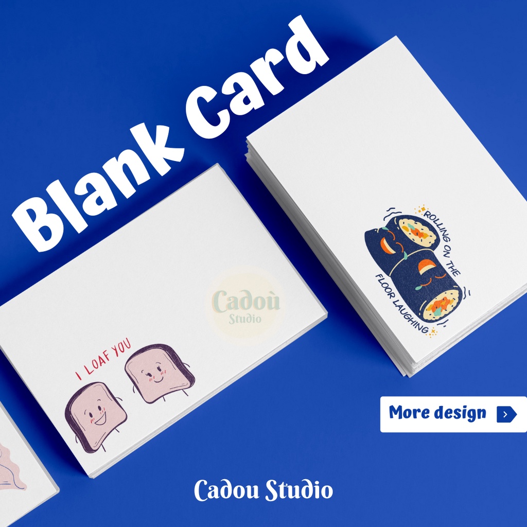 Jual Blank Card / Kartu Ucapan / Greeting Card / Gift Card Kosong Polos Custom Aesthetic [A03 ...