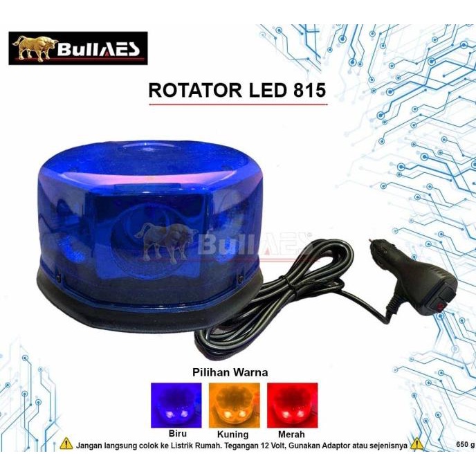 Jual LAMPU ROTATOR BULAT BIRU BIRU | Shopee Indonesia