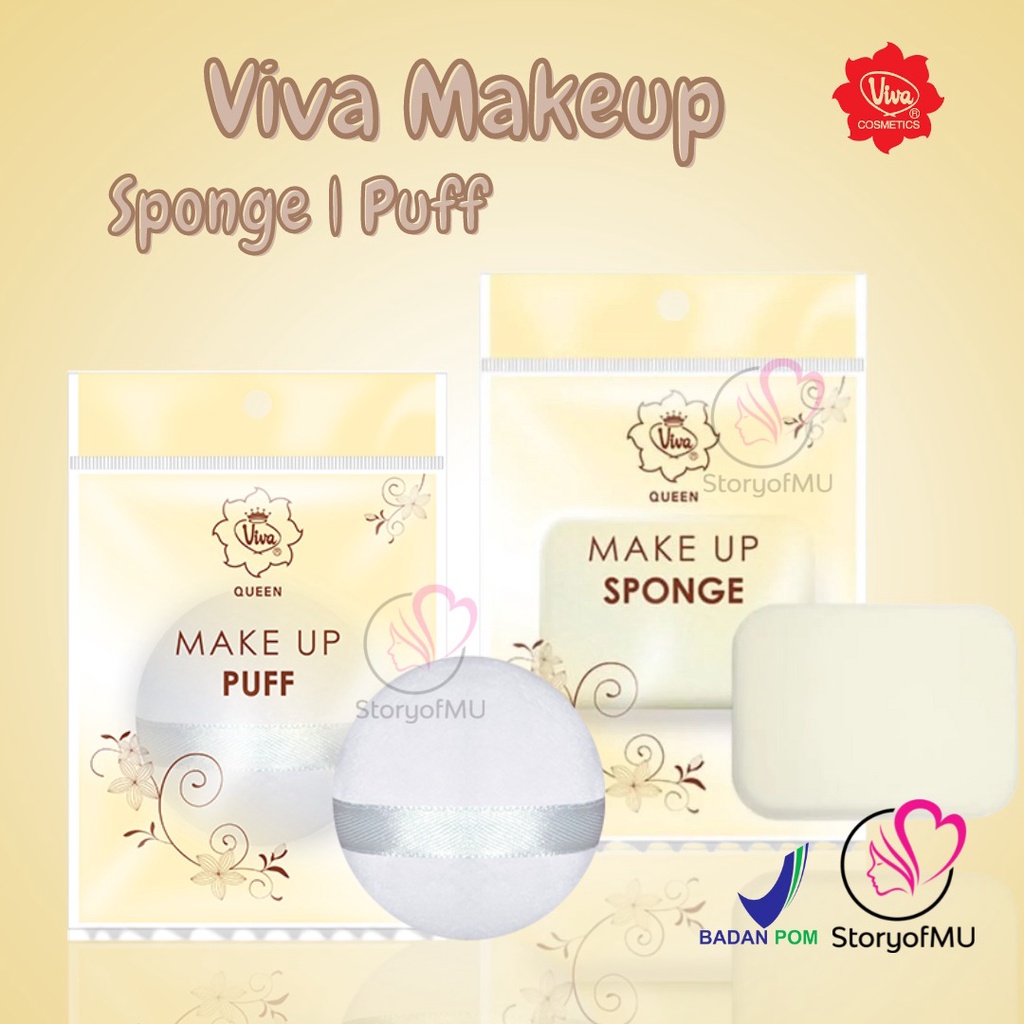 Jual VIVA MakeUp Tools Puff | Sponge - Puff Bedak Tabur Spons Bedak ...