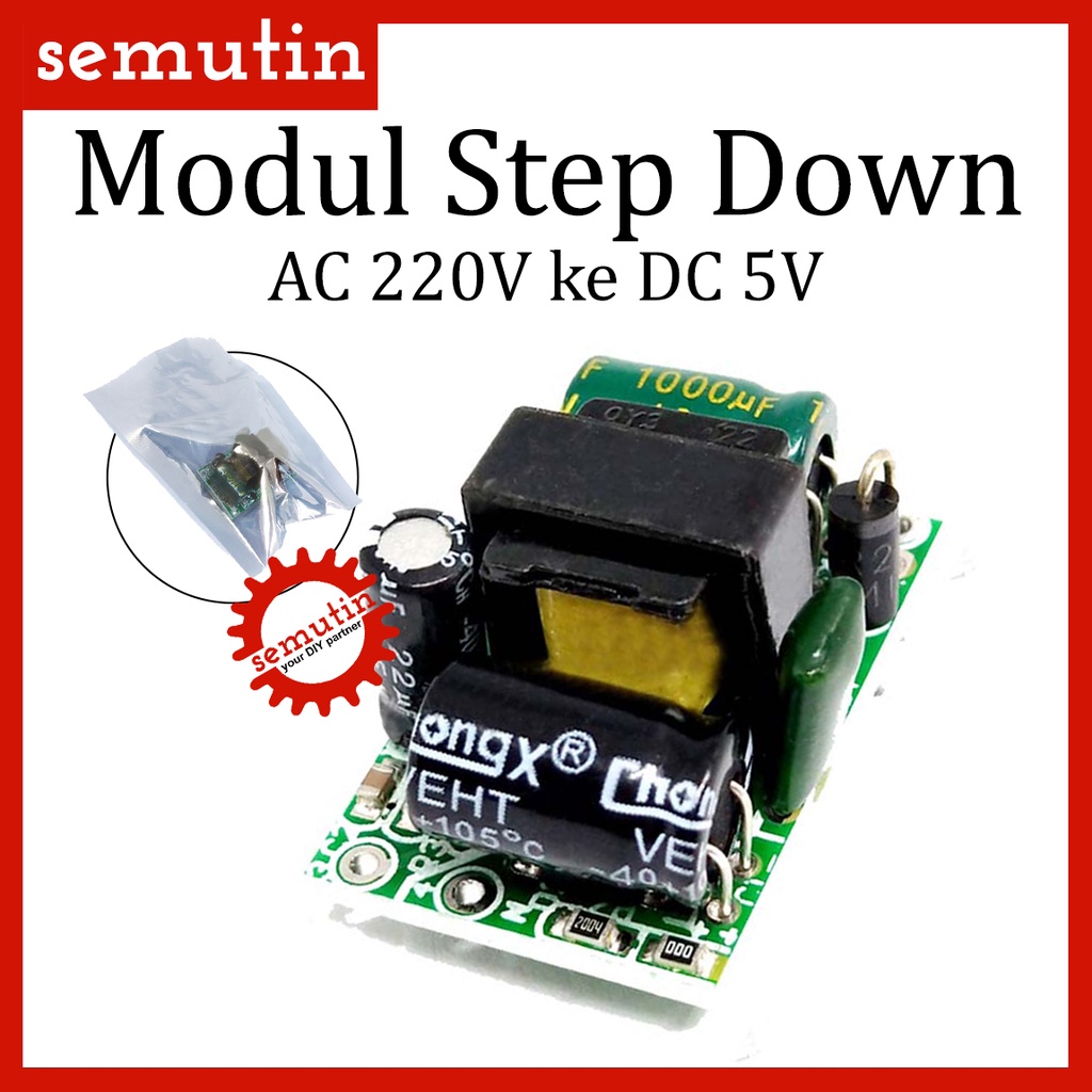 Jual Modul Step Down AC-DC 220V ke 5V AC DC / Konverter Power Supply 5V700mA / Converter ...