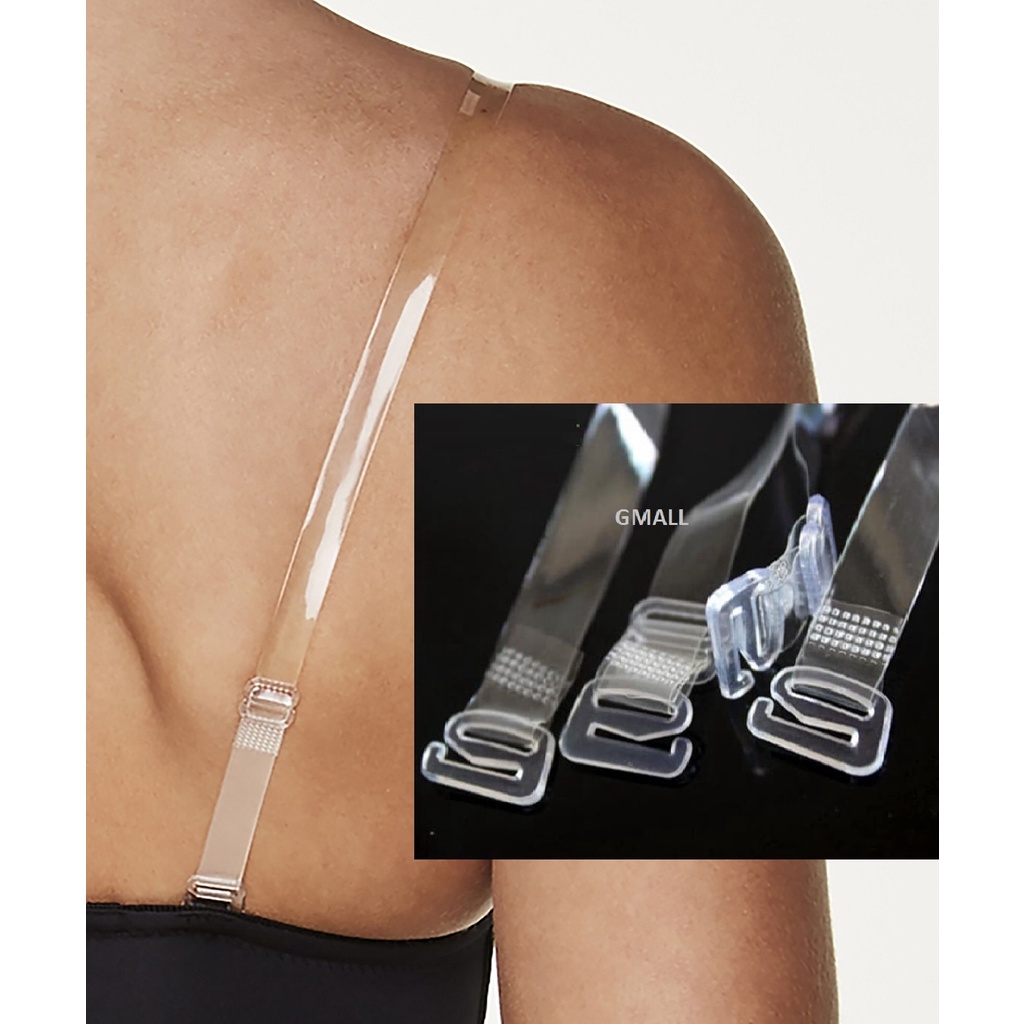 Jual 50 Pcs Aksesoris Pakaian Strap BH Transparan Tali Bra Bening ...