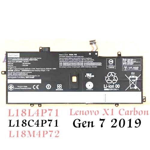 Jual Baterai Lenovo ThinkPad X1 Carbon Gen 7 L18L4P71 L18C4P71 L18M4P71 ...