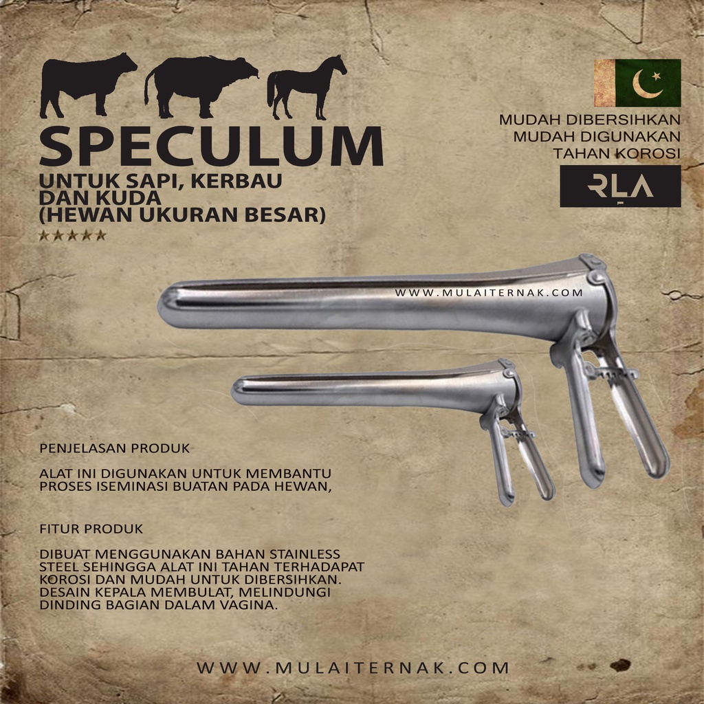 Jual Spekulum Sapi - Kuda - Kerbau - Speculum - Inseminasi Buatan - IB - Keluh - Alat Potong ...