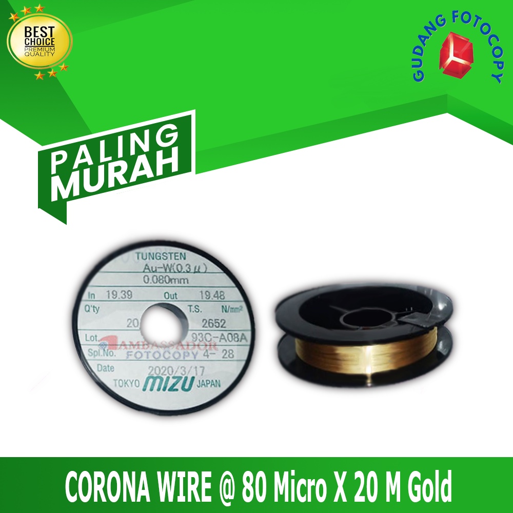 Jual CORONA WIRE @80 MICRO X 20M GOLD - CRW 20G-8 KL | Shopee Indonesia