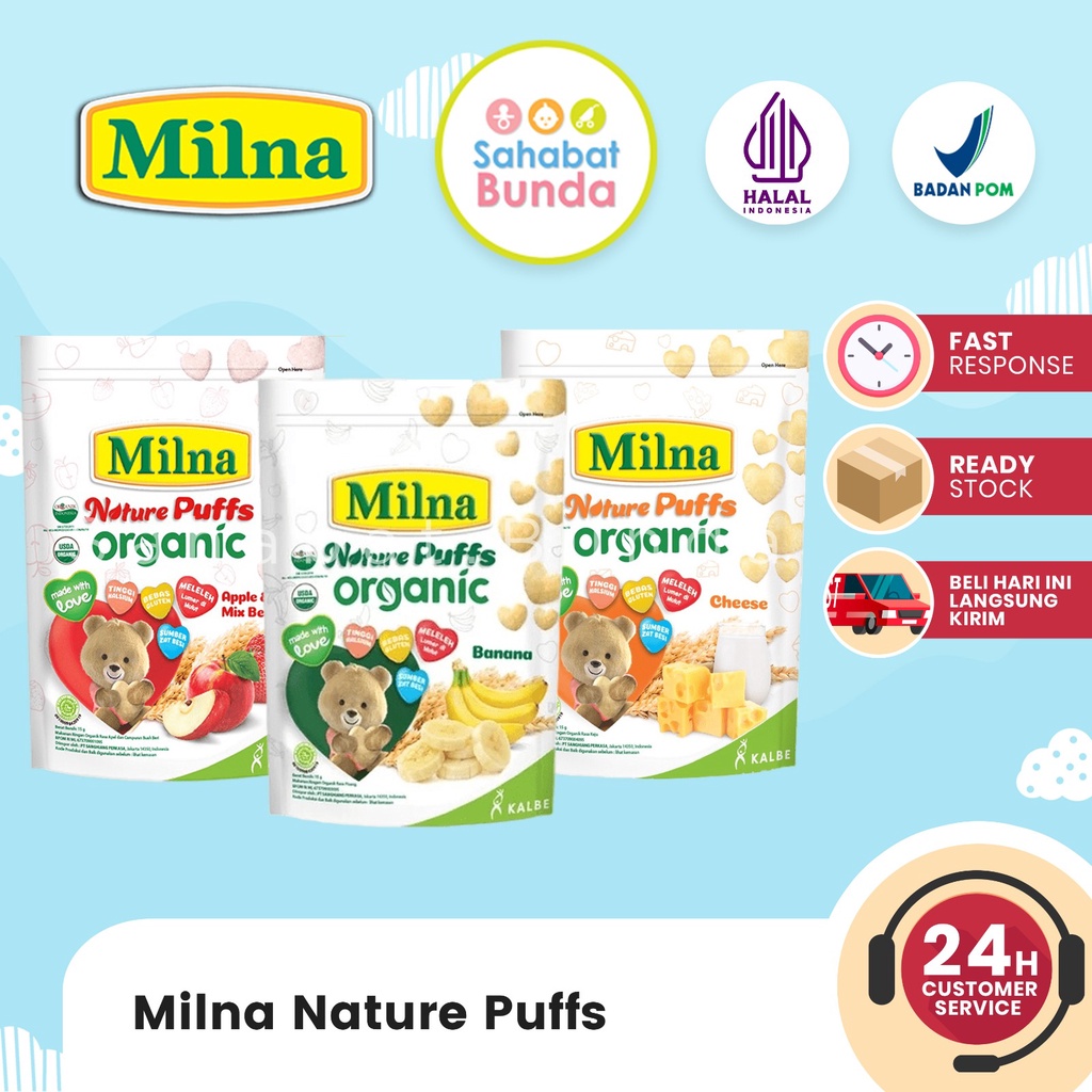 Jual MILNA Nature Puffs Organik Camilan Anak Bayi | Shopee Indonesia