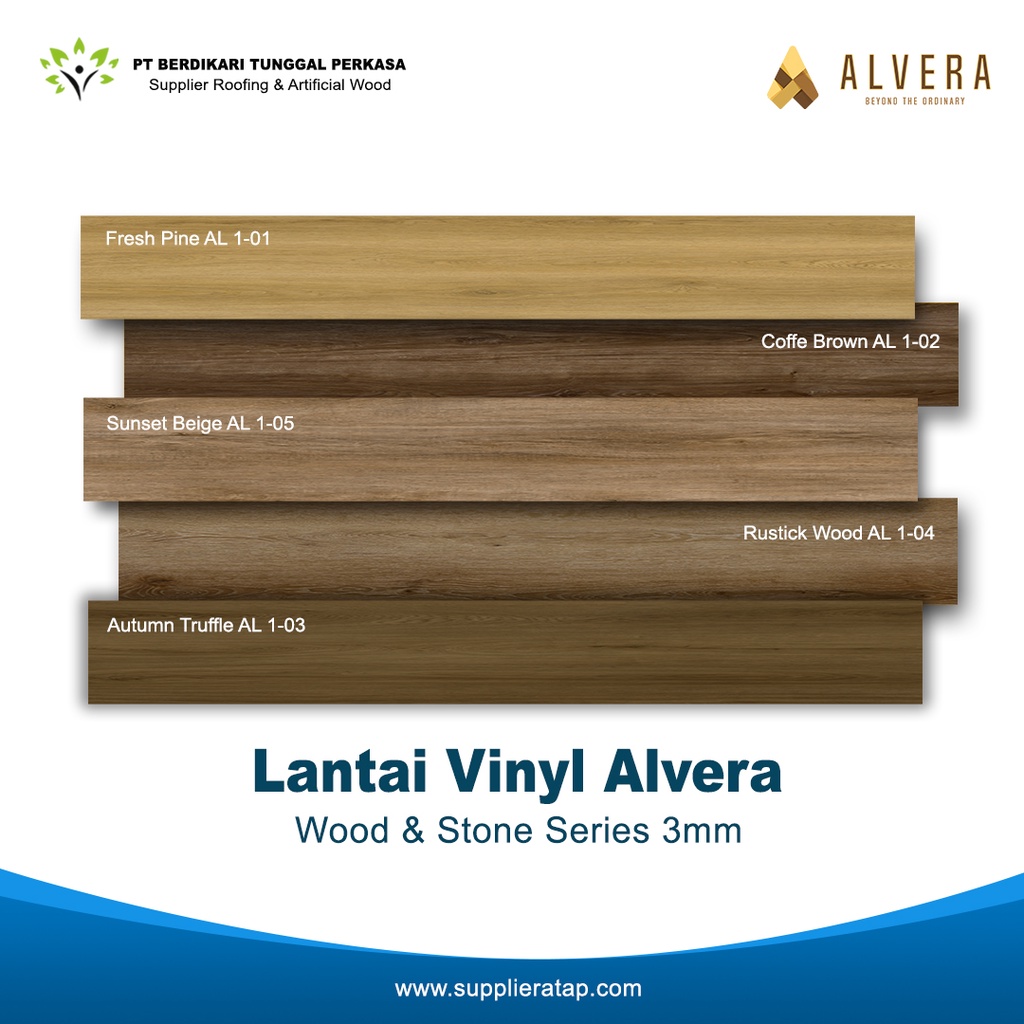 Jual Lantai Vinyl Alvera 3mm Wood & Stone Series Per Box | Shopee Indonesia