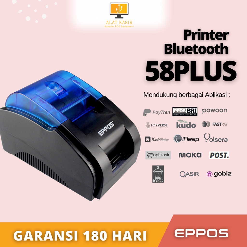 Jual Printer Thermal EPPOS PLUS 58mm EP58PLUS- USB BLUETOOTH | Shopee Indonesia