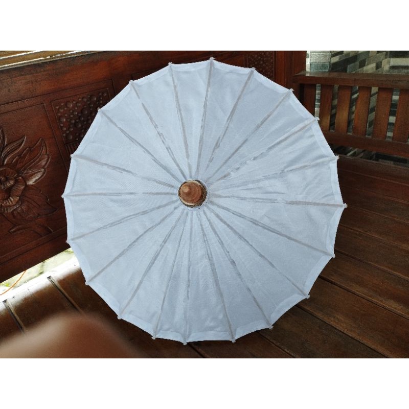 Jual Payung Putih Polos - Payung Lukis Diameter 50 cm | Shopee Indonesia