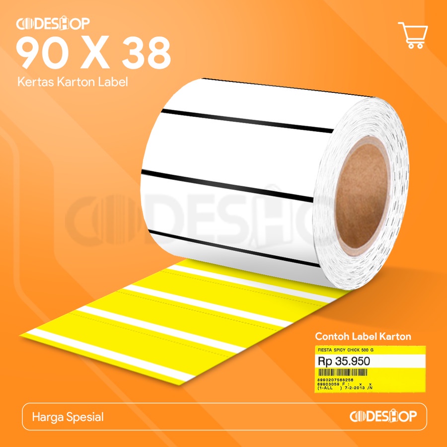 Jual Kertas Harga Barang Price Tag Rak Gondola Supermarket Minimarket ...