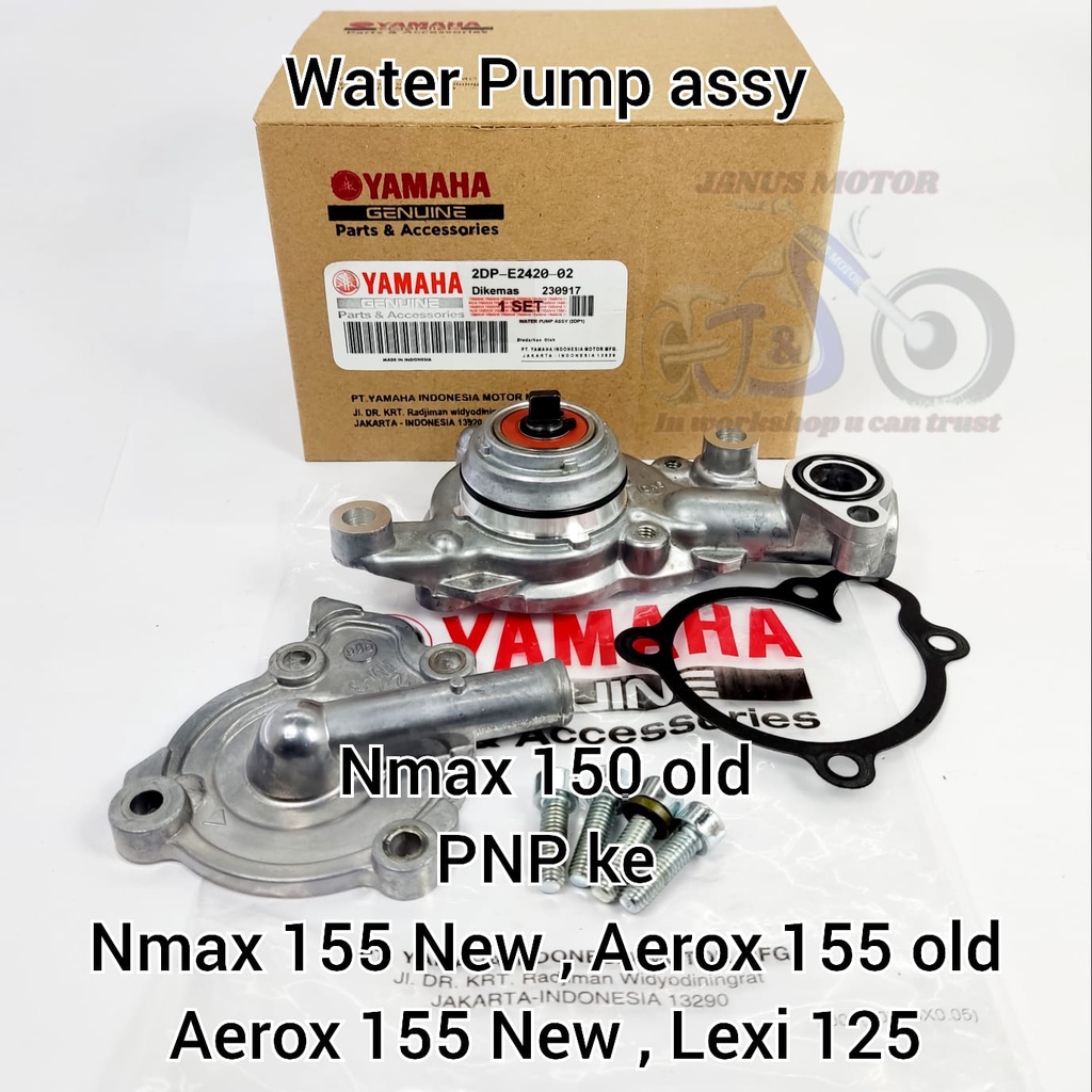 Jual WATER PUMP ASSY NMAX LEXI AEROX NMAX 150 125 155 KUALITAS YAMAHA ...