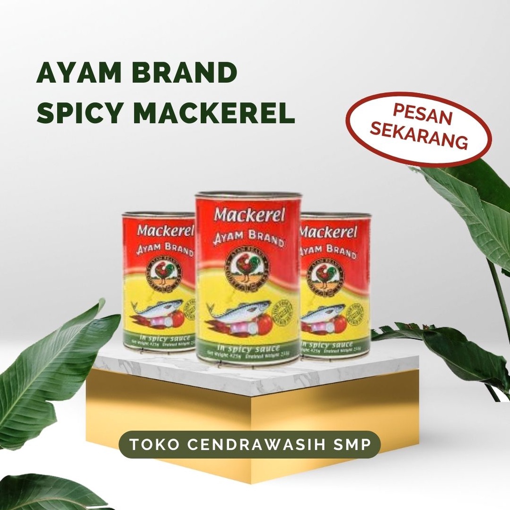 Jual Ayam Brand Mackerel dalam kaleng ikan kaleng Spicy Mackerel ...
