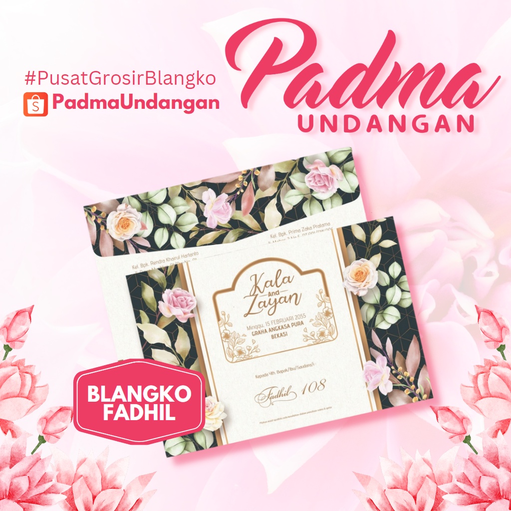 Jual Blangko Undangan Fadhil 108 | PadmaUndangan | Shopee Indonesia